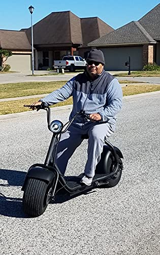 2000w Motor Lithium Electric Scooter for Adults, Fat Tire Electric Scooter with Seat, LCD Display, Bright LED Headlight, Hydraulic Front and Rear Brakes and Wide Deck