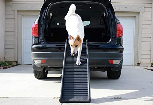 MaxWorks 50524 61" Portable Folding Pet Ramp, Black