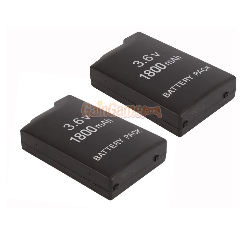 2X New 3.6V 1800mah Rechargeable Battery for Sony PSP-110 PSP-1001 PSP 1000 US
