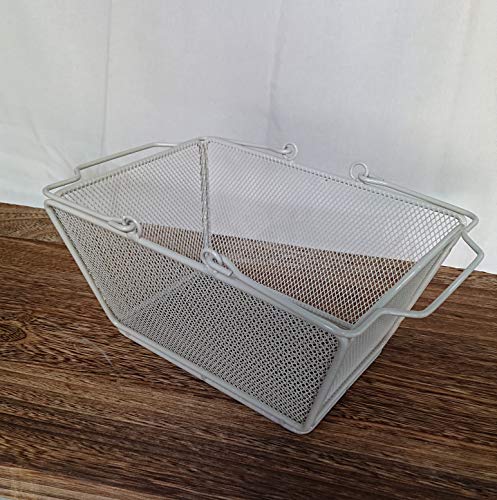 Abite FI-501-IV Storage Box, Mesh, Handle Basket, S, Ivory