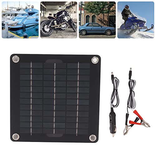 10W Portable Solar Panel Kit 12V Solar Battery Charger Maintainer for Car Motorcycle Tractor