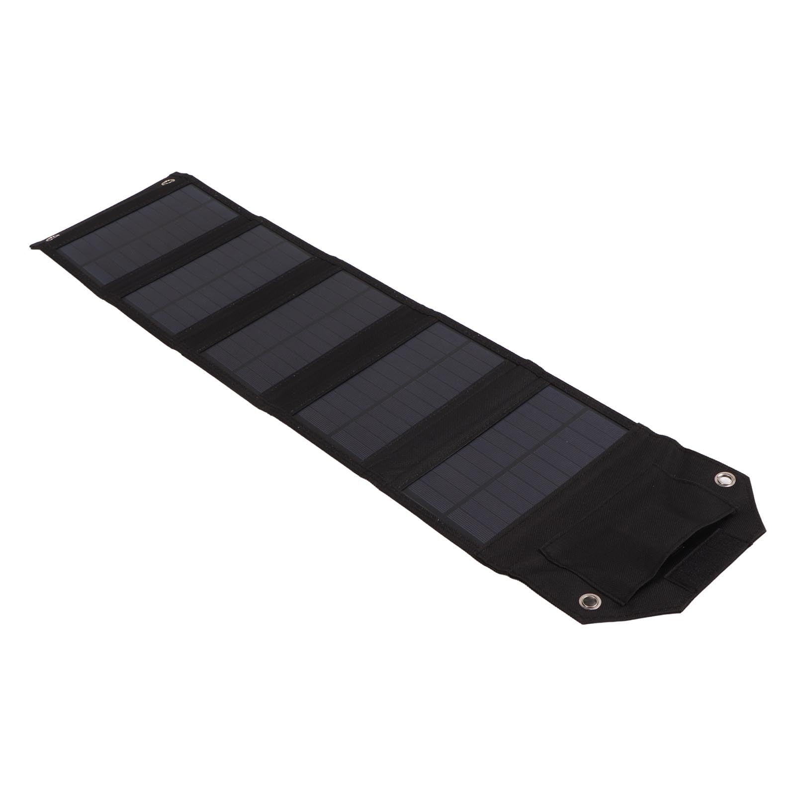 10W USB Solar Panel Charger, Waterproof IP67, Polycrystalline Silicon, Foldable with 24% Conversion Efficiency, Portable for Outdoor Energy Emergencies (Black)