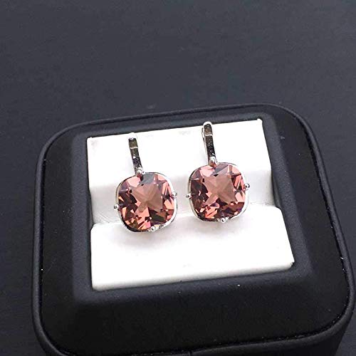 Bansriracha Elegant Zultanite Earring Sterling 925 Silver Cushion 10MM Created Sultanite Fine Jewelry Women Wedding Party Gift