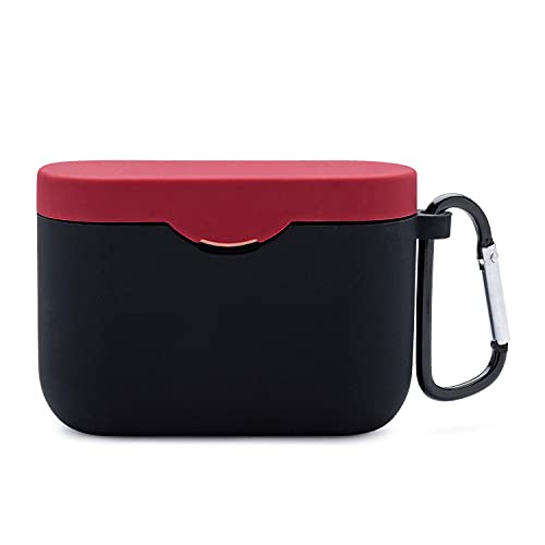 Knox Gear Soft Silicone Carrying Case Cover with Carabiner for Sony WF-1000XM3 Truly Wireless Noise Cancelling Earbuds