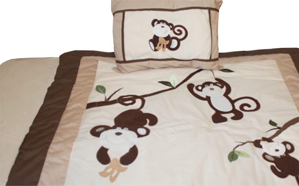 BabyFad Monkey 9 Piece Baby Crib Bedding Set
