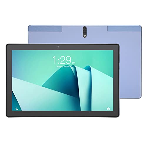 10 inch Android Tablet, 6GB RAM, 256GB ROM Octa Core 4G Network 5G WIFI Tablet with SIM Card Slot, Dual Cameras, 128GB Expand, USB C Charging GPS Bluetooth IPS HD Touch Screen Computer Tablet(Blue)