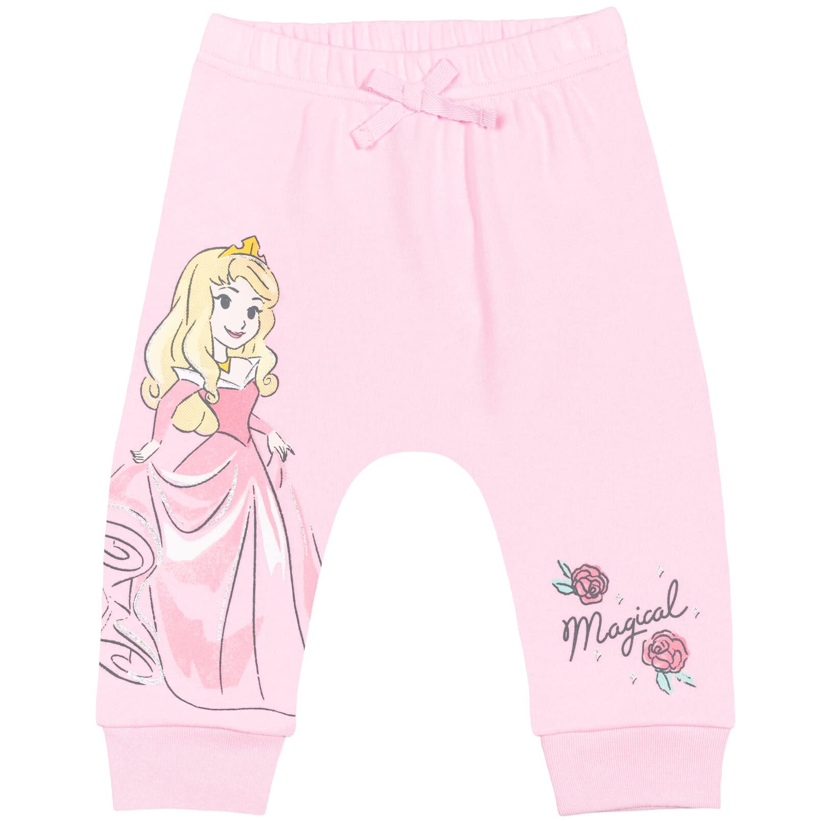 Disney Princess Belle Aurora Cinderella Infant Baby Girls 4 Pack Pants 12 Months