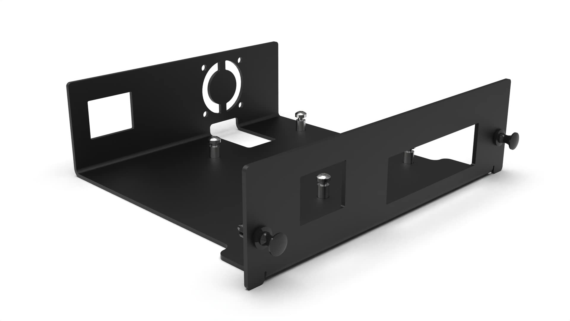 1U Rack Mount Pro Enclosed 3X Raspberry Pi Front Removable