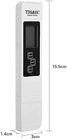 YUESFZ Precise Water Quality Tester, 3 in 1 Professional TDS Meter Portable LCD Digital TDS Conductivity Temperature Meter Water Quality Monitor Tester Practical Water Quality Detector