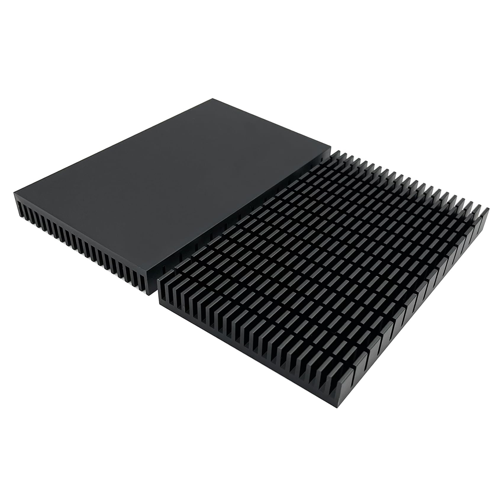 Awxlumv Aluminum Heat Sink 150mmx93mmx15mm/ 5.9x3.66x0.59 inch High Power Large Heatsink Module Cooler Fin for PCB Board LED Motherboard Cooling GPU Backplate Radiator Routers RTX 3090 3080 Black