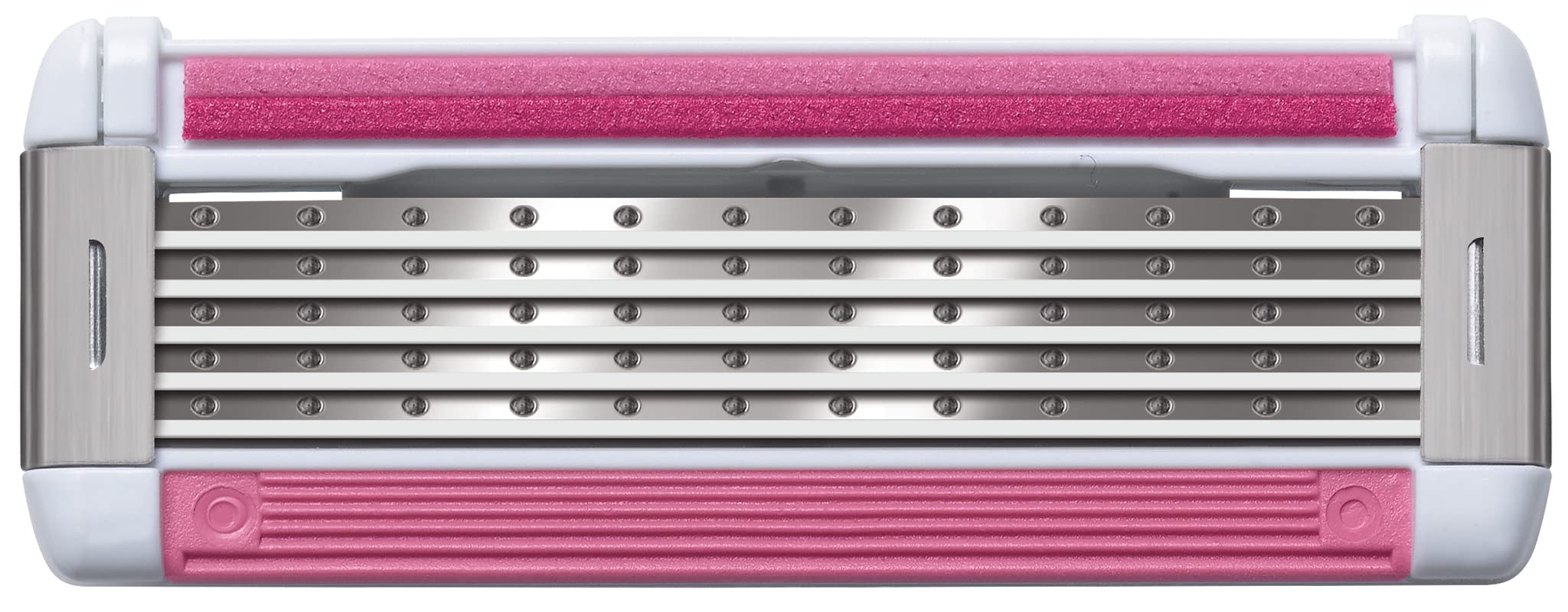 BIC Click 5 Soleil Women's Razor Refills with 5 Flexible Blades and Recyclable Box, Pink, 8 Count