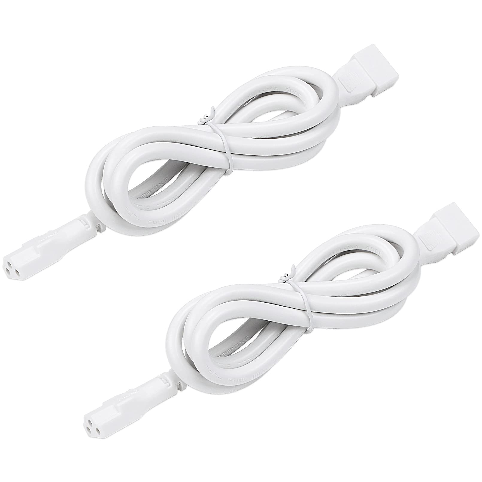 TORCHSTAR 3.3FT Extension Cable, Under Cabinet Light Extension Cable, Interconnect Cable, Male to Female, Pack of 2
