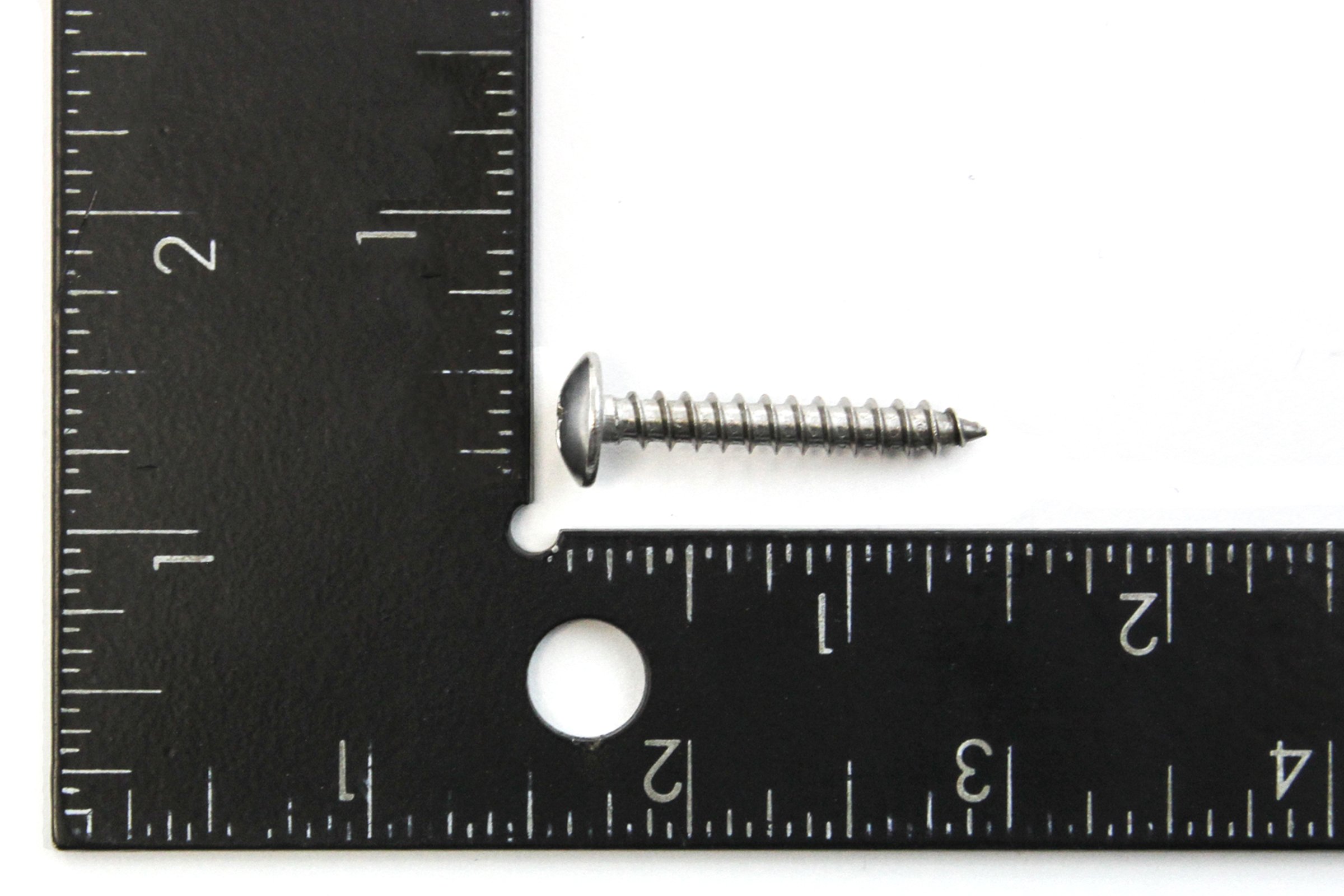 80 Piece Truss Head Screw Set for Dock Bumper Installation Marine Grade Stainless Steel 10 x 1-1/4 Inches SS