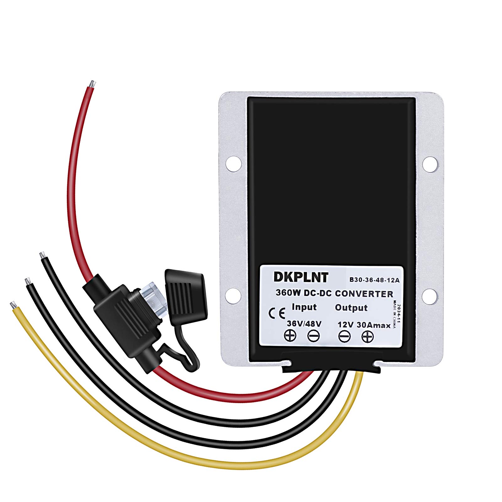 DPLANET 30A 360W 12v Golf Cart 48V 36V to 12V Converter Voltage Regulator Golf Cart Voltage Converter Waterproof