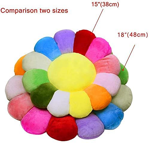 18" Flower Shaped Seating Cushion Sofa Chairs Floor Pillow for Kids Girls Reading Nook Watching TV Bed Room Decoration