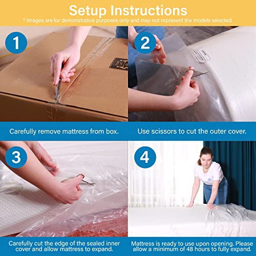 AC Pacific 6-inch High Denisty Foam Mattress Twin