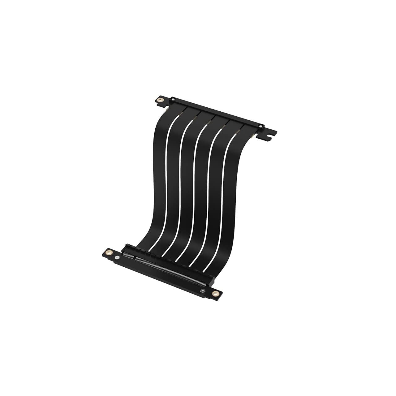 Ssupd Riser Flachband-Kabel - PCIe 3.0, 180mm, Schwarz