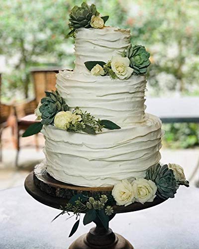 14 inch Wood cake stand Wedding cake display Rustic cupcake holder Donuts pedestal Barn table decoration for birthdays, baby showers