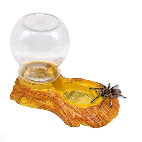 MINYULUA Reptile Water Feeder Automatic Water Dispenser Turtle Feeders Waterer for Turtle Frog Feeding Water Bowl Food Bowl Pet Supplies