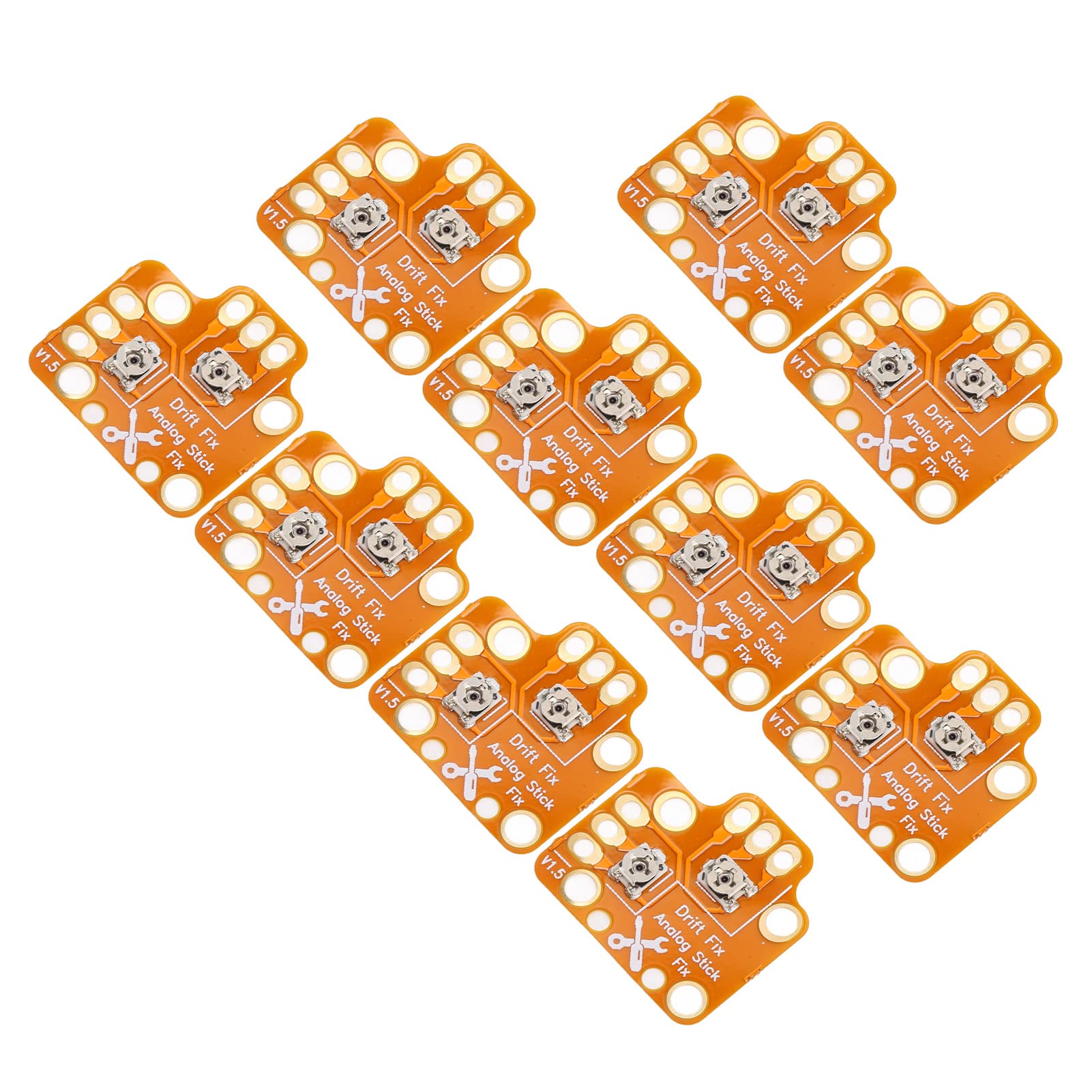 10Pcs Universal Gamepad Joystick Drift Repair Board 3D Thumb Stick Drift Fix Mod for PS4 for PS5 for Xbox for Xbox S X Controllers Gold