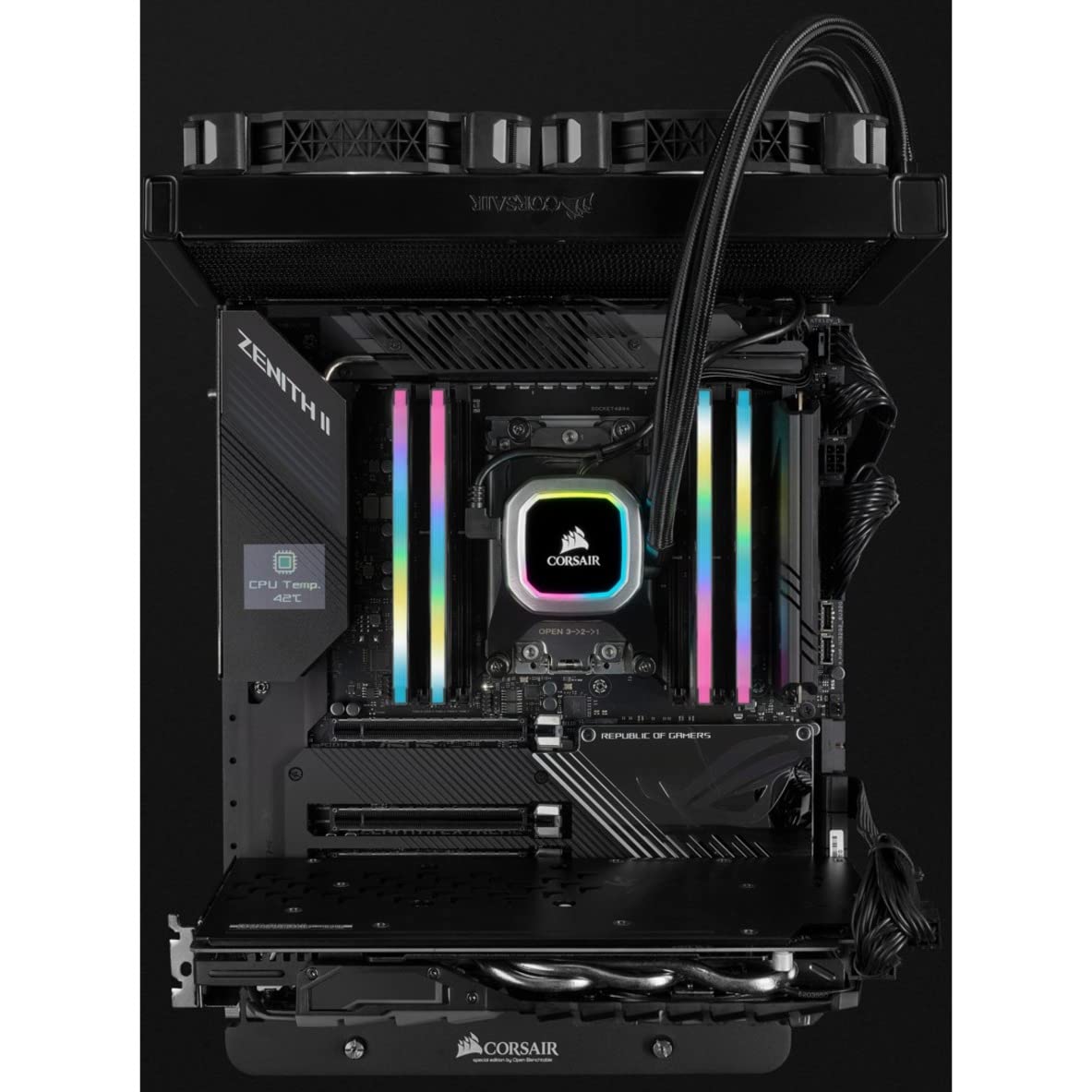 Corsair Vengeance RGB PRO SL 16GB (2x8GB) DDR4 3600MHz C16 Optimized for AMD Ryzen Desktop Memory (10 Ultra-Bright RGB LEDs, Custom Performance PCB, Tight Response Times, Intel XMP 2.0) Black