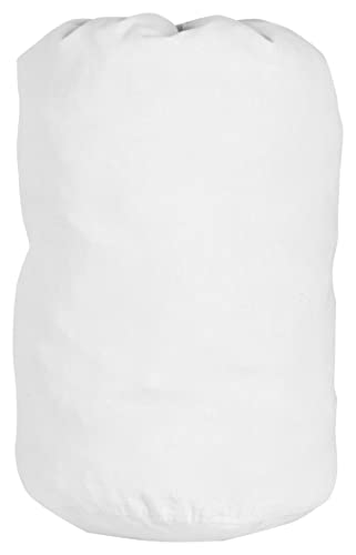 Accent Home Cotton Canvas Laundry Bags With Drawstring 2 Pack LARGE Travel Storage Bags 15" x 28", Heavy Duty Multi Use | Washable Dirty Clothes Organizer | Easy Fits a Laundry Hamper Mesh Basket