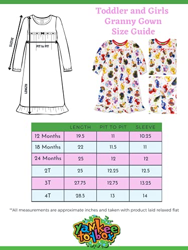 Sesame Street Elmo Infant Toddler Girls Granny Gown Nightgown (18 Months, White)