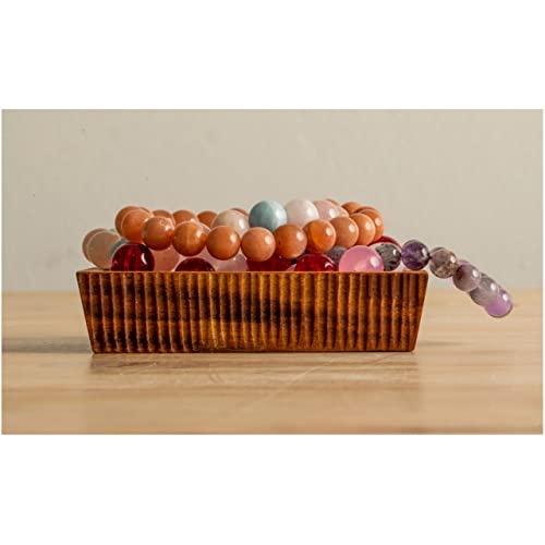MAKOLO Wooden Soy Sauce Dish Small Dipping Bowls Kitchen Prep Wood Cup for Dip, Condiment, Seasoning, Nuts, Candy, Appetizers, Decoration, Set of 4