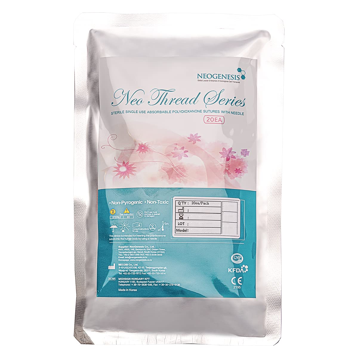 NeoGenesis PDO Screw Threads for Face and Body Lift 20PCS (30G X 25mm)