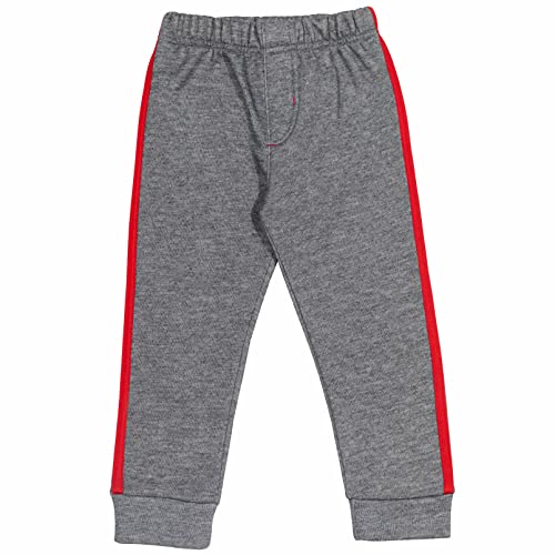 Disney Mickey Mouse Infant Baby Boys Long Sleeve T-Shirt Fleece Pant Set White/Gray 18 Months
