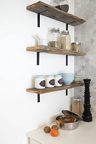 4 Pack - 8"L x 6"H Angle Shelf Bracket, Iron Shelf Brackets, Metal Shelf Bracket, Industrial Shelf Bracket, Modern Shelf Bracket, Shelving