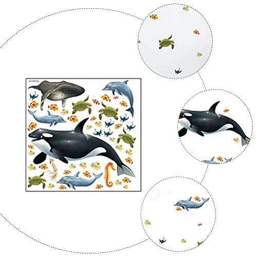 1Pc Marine Life Whale Wall Sticker Room Decal Lovely Home DecorationHome Decor for Celebration Party