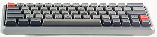 Clack Solid Aluminum Mechanical Keyboard - Cherry MX Brown Switches - Hot swappable - GK64, Grey