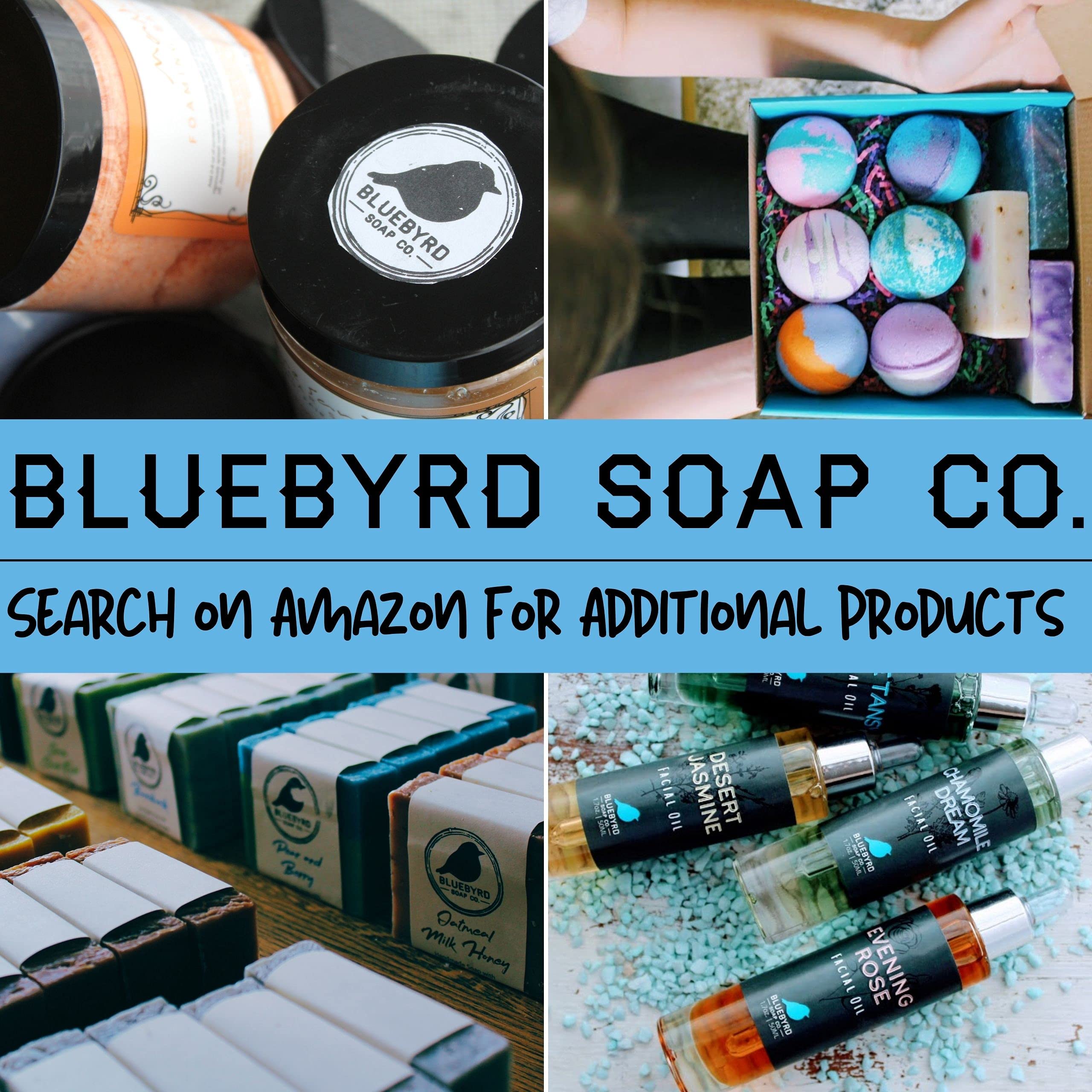BLUEBYRD Soap Co. Lavender Lemongrass Sugar Scrub, 10oz. | Natural Sugar Face Scrub & Body Scrub | Exfoliate for Self-Tanners & Shaving | For Hydrated Youthful Looking Skin (Lavender)
