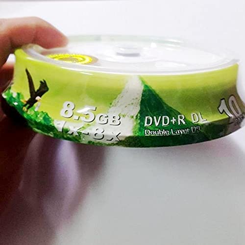 ShineBear 10 Pieces A+ Quality Banana Blank Printable DVD+R DL 8X Dual Layer 8.5GB D9 DVD dl Original Cake Box - (Cable Length: 8.5GB)