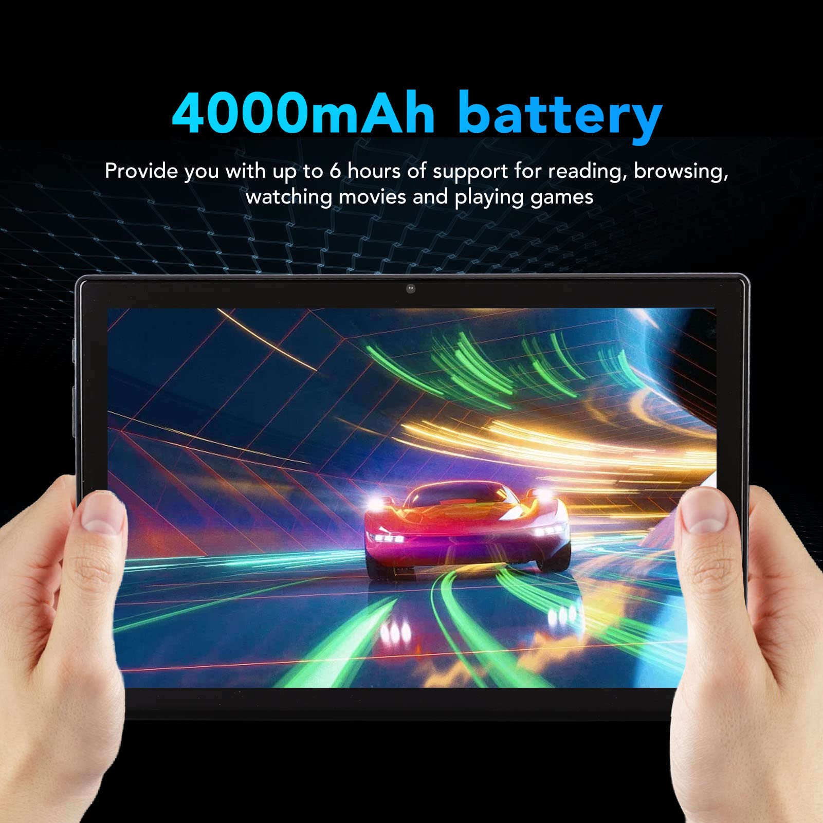 10.1 Inch Tablet for Android 8.1, 1280x800 IPS HD Screen, 2GB RAM 32GB ROM, Dual SIM 4G LTE Calling Tablet, Bluetooth WiFi Octa Core CPU Gaming Tablet (Blue)
