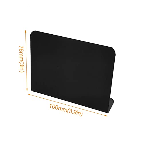 15 Pcs Mini Chalkboards Signs, Chalk Board Small Rectangle Chalkboards Blackboard Ideal for Weddings, Birthday Parties, Message Board Signs, Party Decorations, and Event Supplies(Black)