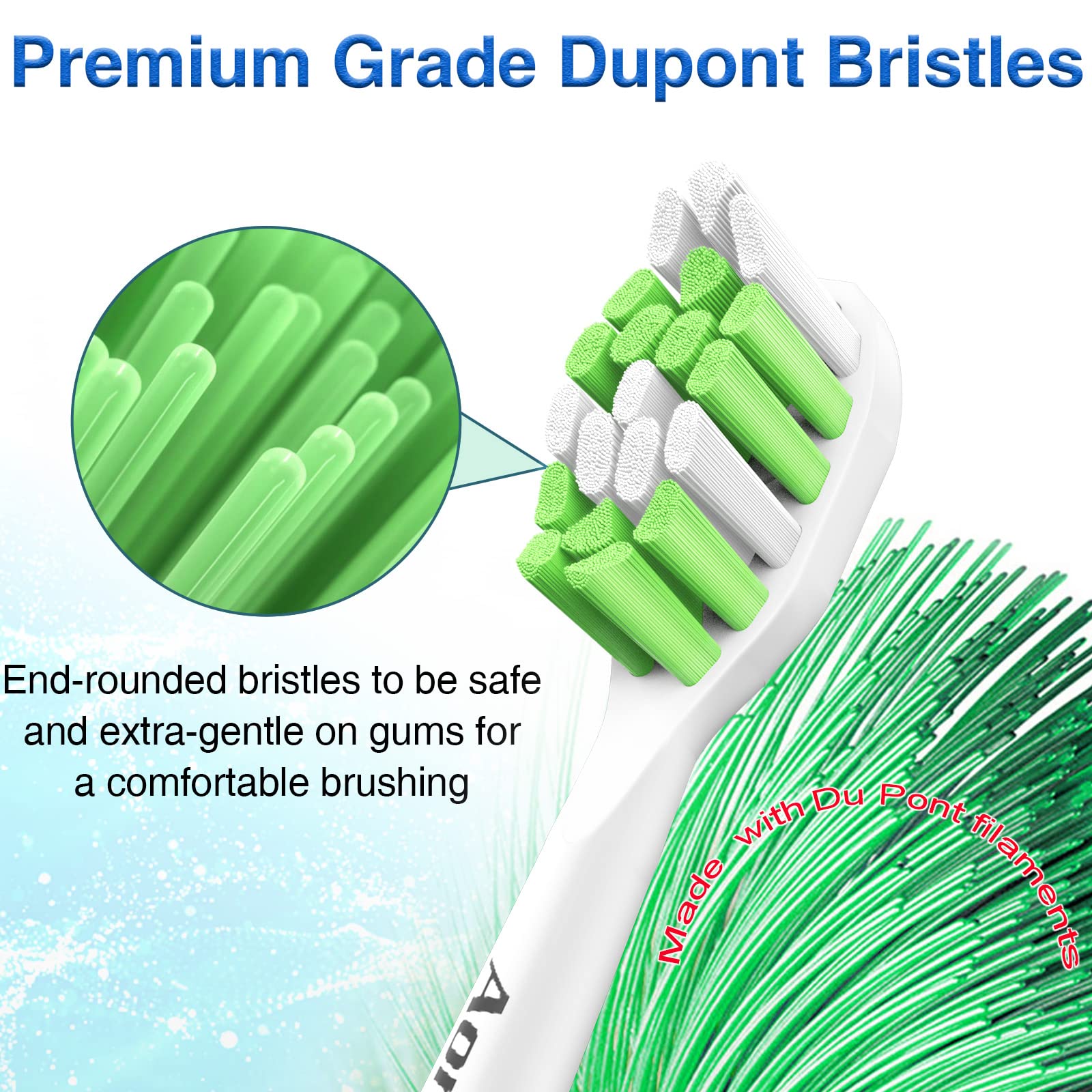 Aoremon Replacement Toothbrush Heads Compatible with Sonicare DiamondClean W C2 G2 W2 C1 C3 4100 5100 6100, 12 PCS Replacement Heads for Philips Sonicare Electric Toothbrush