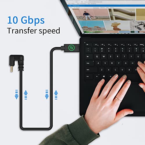 Poyiccot USB C Cable, 180 Degree U Shape USB C to USB C Cable, Type C Charging Cable Fast Charge for MacBook Pro 2020, 2ft/60cm