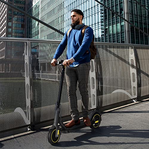 1PLUS Electric Scooter 10" Solid Tires 500W Motor 19 Mph Speed Commuter E Scooter for Adults,Long-Range Battery,Smart,Foldable Commuting and Portable