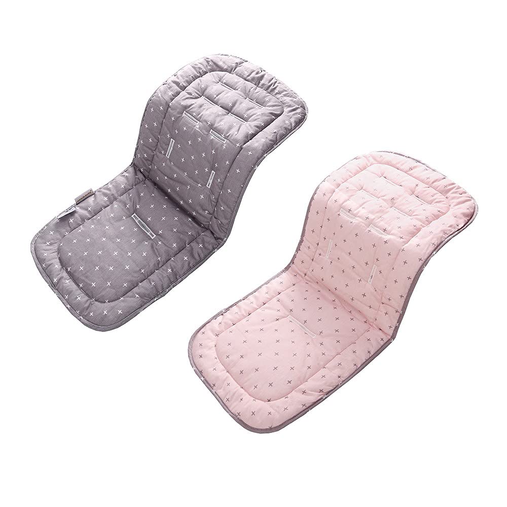 MiOYOOW Baby Stroller Seat Liner, Baby Stroller Cushion Pad Seat Pad Mat Cotton Breathable for Infants Toddlers Kid Outdoor Sports