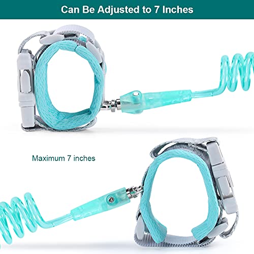 Child Wrist Leashes for Toddlers 8.2 Feet Anti Lost Wrist Link to Wrist Leash for Kids Keep Your Kid Close and Safe in Crowded Place with Locks