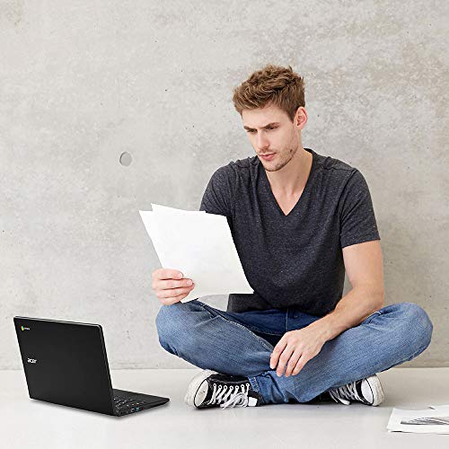 Acer Chromebook 11 C771-C4TM, Intel Celeron 3855U, 11.6" HD IPS Display, 4GB LPDDR3, 32GB eMMC, 802.11ac WiFi, Spill Resistant Keyboard, Military Grade Durability, Google Chrome,Black