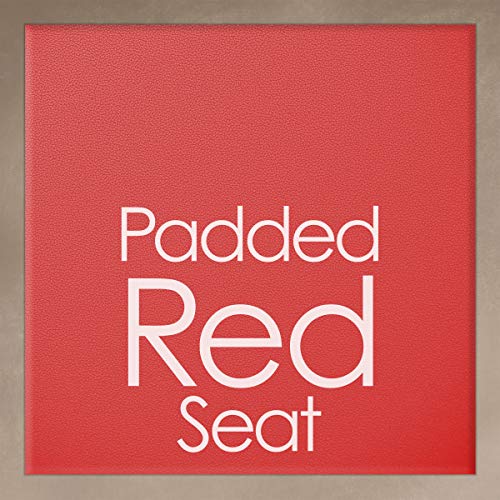 24-Inch Counter Height Bar Stool β Backless Folding Chair with 300lb Capacity for Kitchen, Recreation Room, or Game Room by Trademark Home (Red) Set of 1