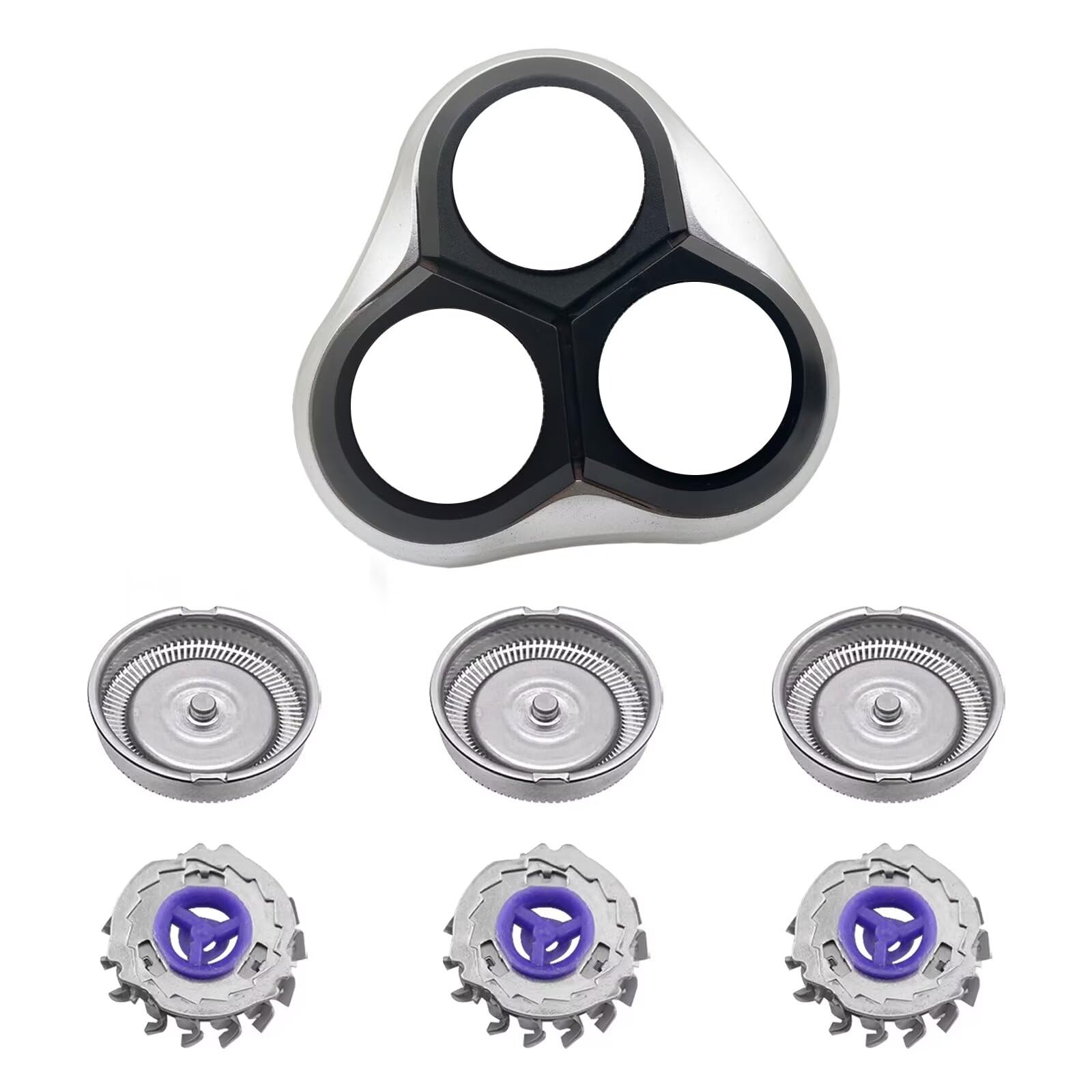 3 Pcs Replacement Shaver Head Shaver Blade for Philips Norelco Hq56 Hq55 Plus Hq4 Hq3 6948XL