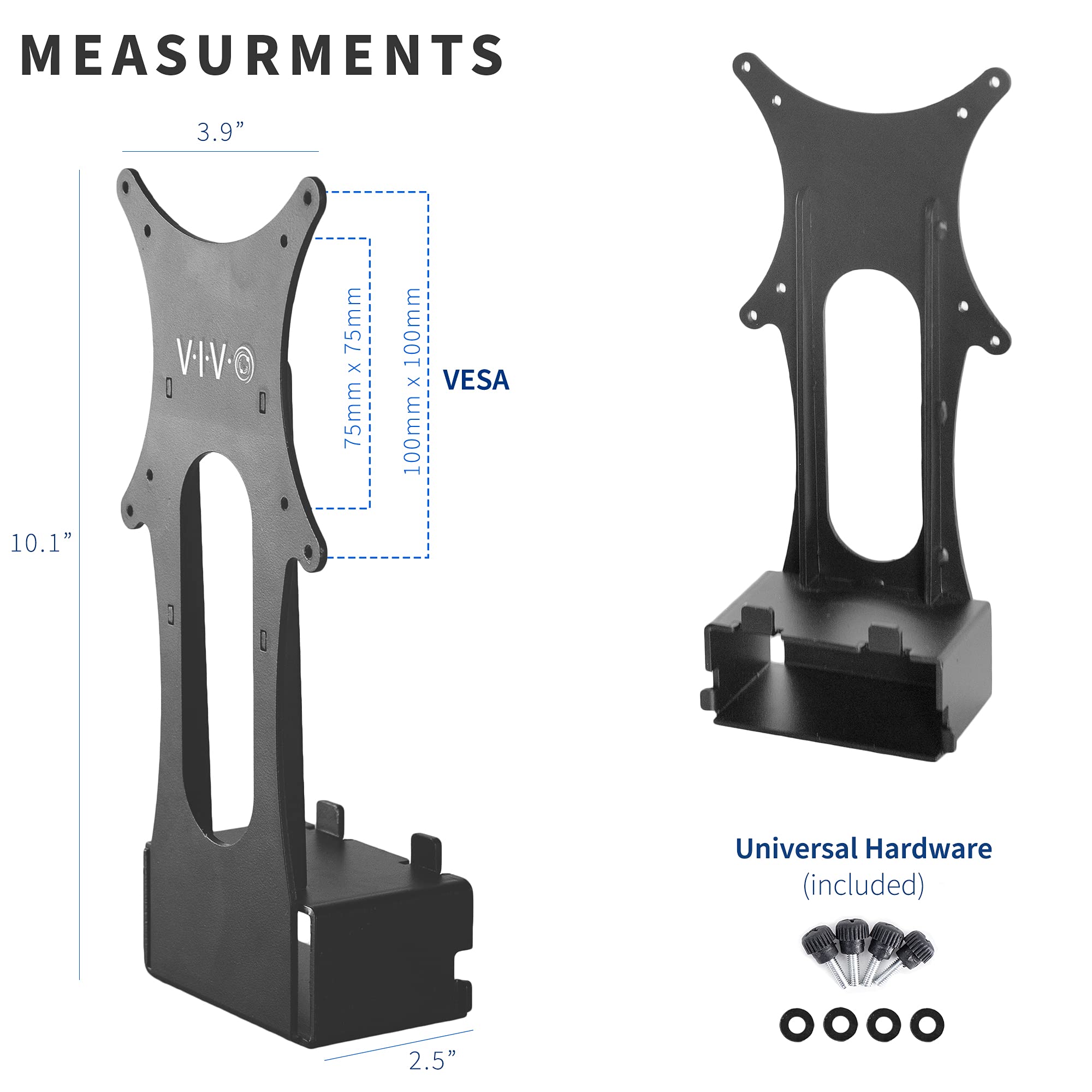 VIVO Quick Attach VESA Adapter Plate Bracket Designed for Samsung T55 Series Monitors, VESA up to 100x100, Black, MOUNT-SGT55