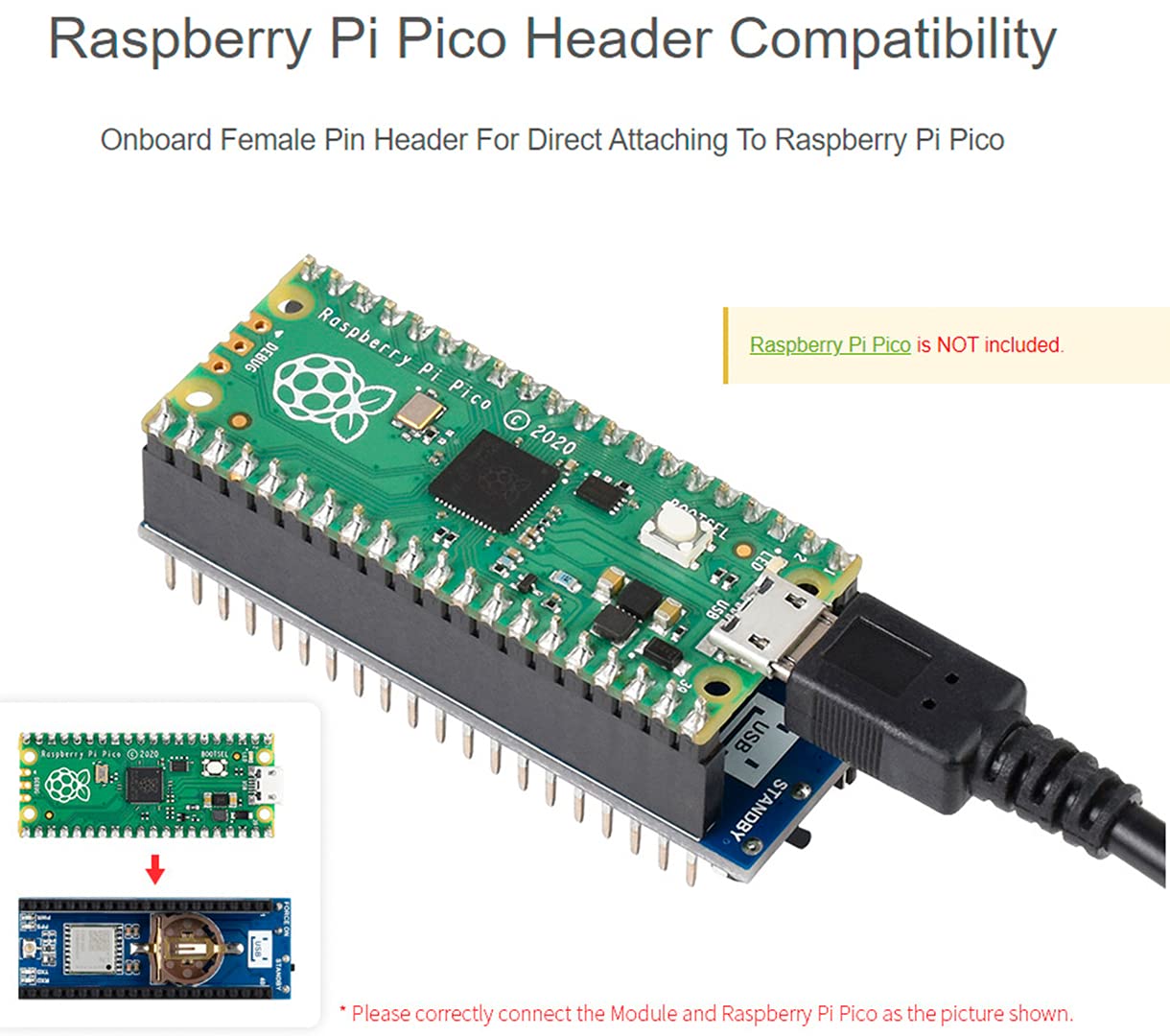 Bicool L76B GNSS Module for Raspberry Pi Pico, Support Multi Satellite Systems GPS, BDS, and QZSS