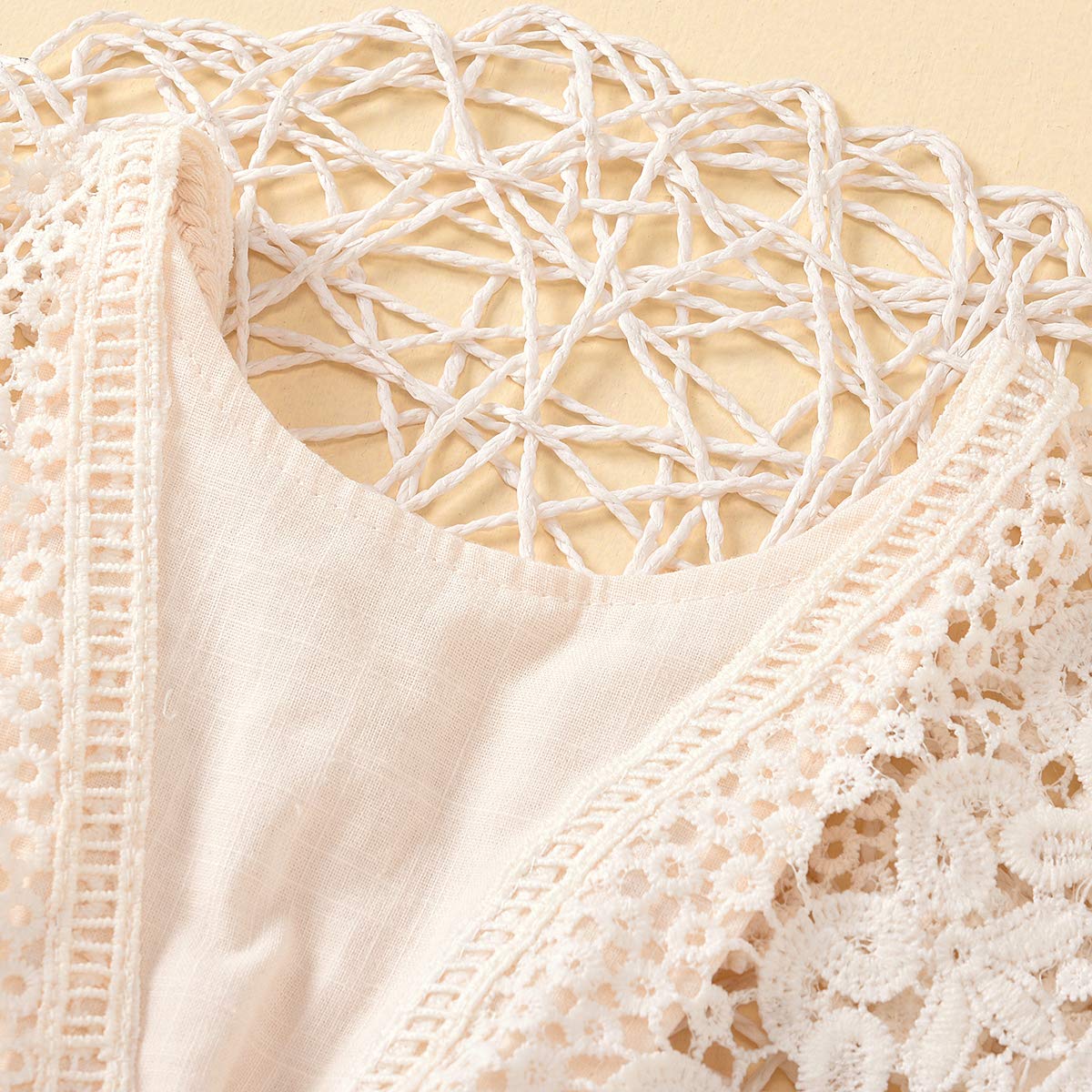 Baby Girl Lace Romper Boho Clothes Newborn Photography Outfits 6-12 Months
