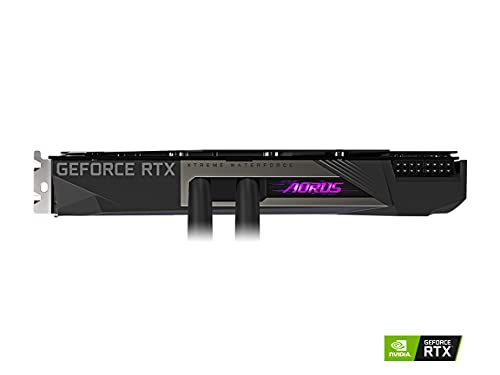 GIGABYTE AORUS GeForce RTX 3080 Xtreme WATERFORCE 10G (REV2.0) Graphics Card, All-in-one Cooling System, LHR, 10GB 320-bit GDDR6X, GV-N3080AORUSX W-10GD REV2.0 Video Card