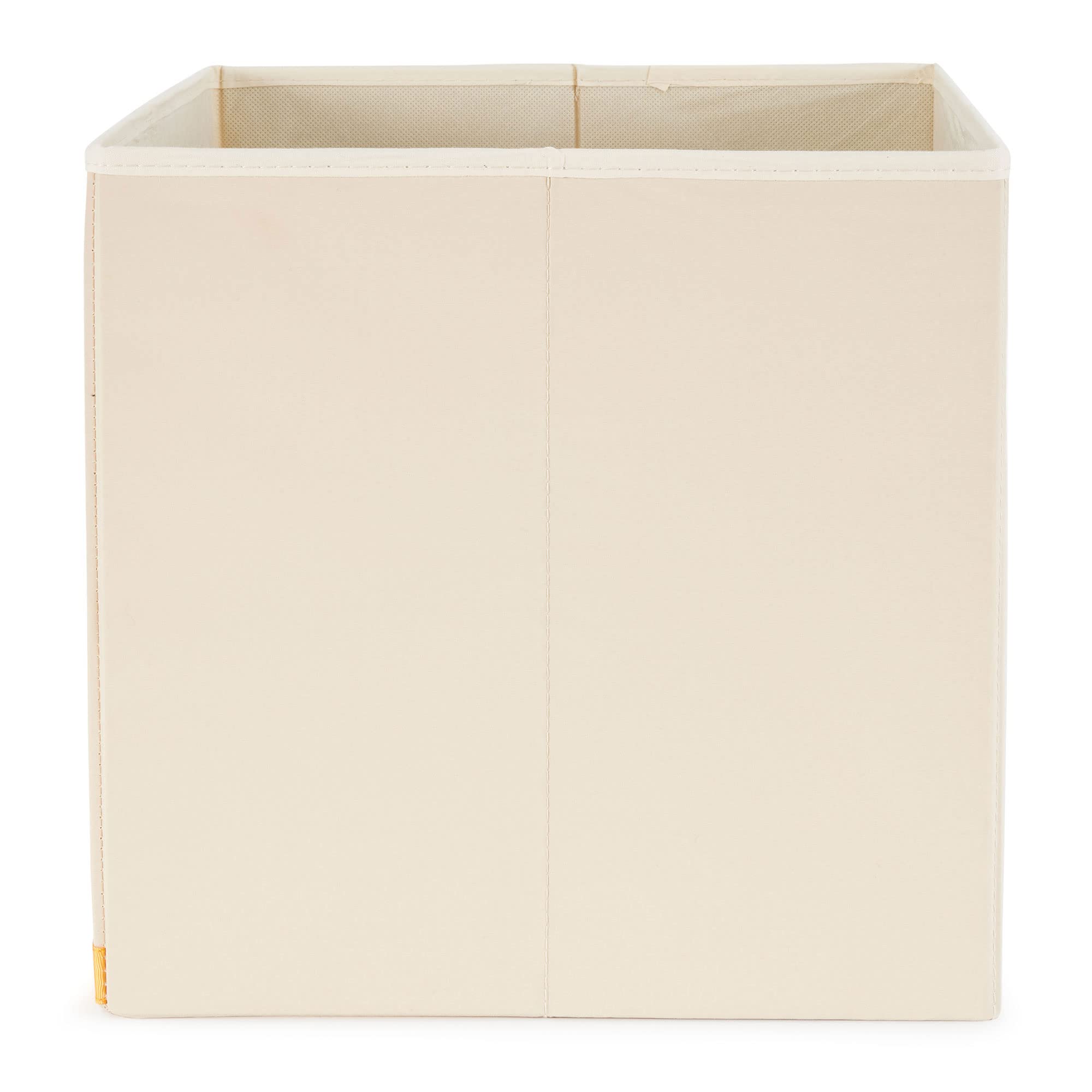 3 Sprouts Large 13 Inch Square Children's Foldable Fabric Storage Cube Organizer Box Soft Toy Bins, Pet Hedgehog and Friendly Owl (2 Pack)